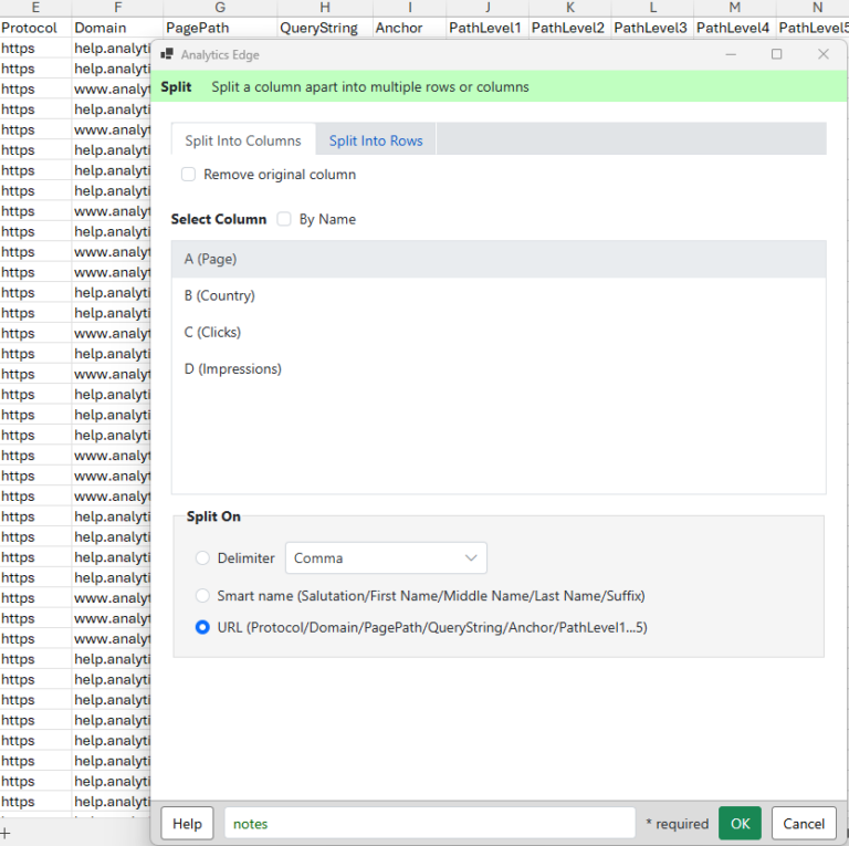 Split URLs Into Component Parts – Analytics Edge